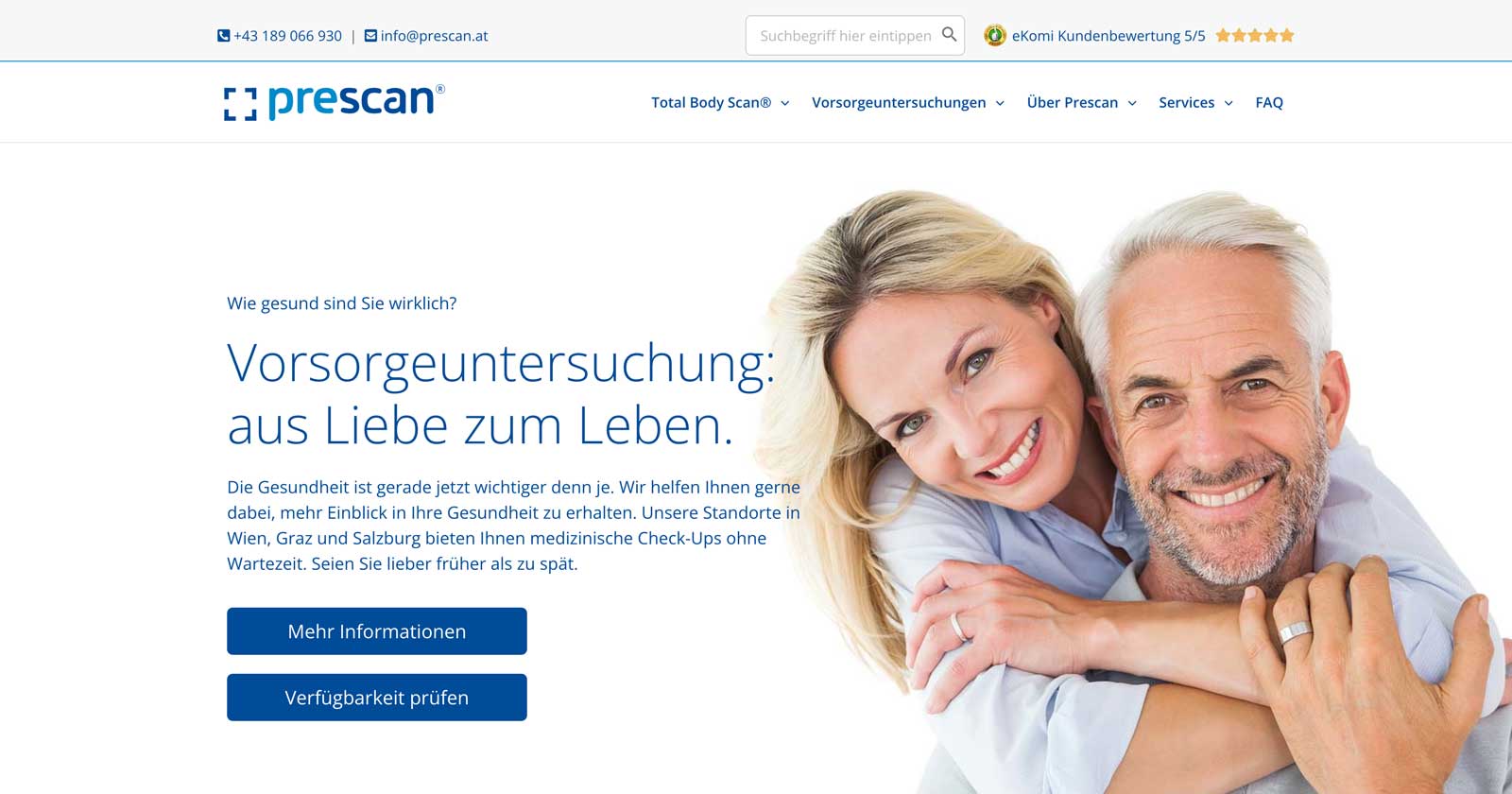 Prescan® Österreichs Premium-Vorsorge - Total Body Scan®